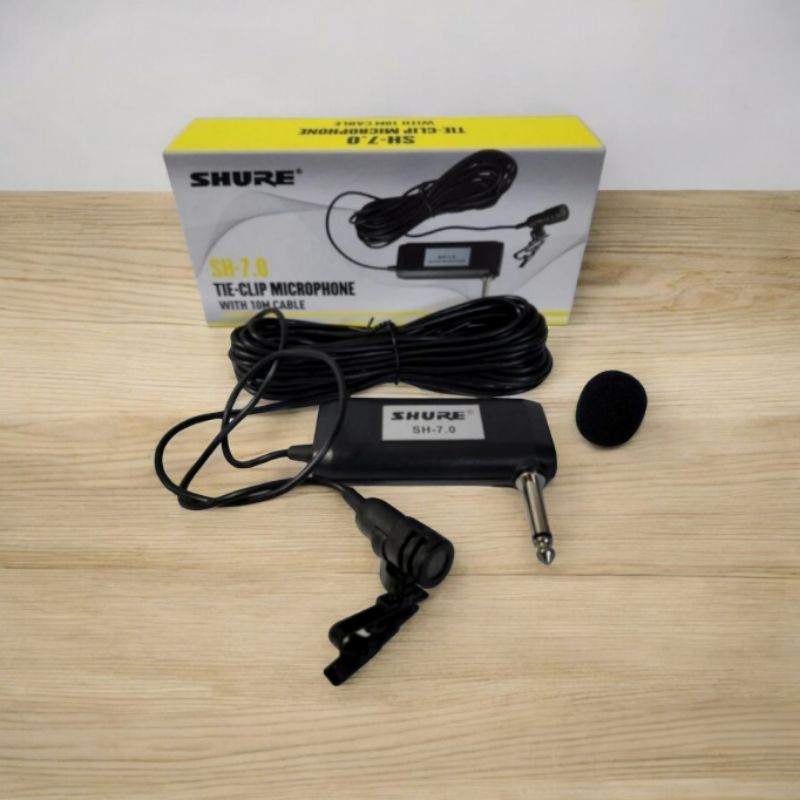 Jual Mic Kabel Jepit Mikropon Clip On Mikrofon imam Peka Kabel 10 meter ...