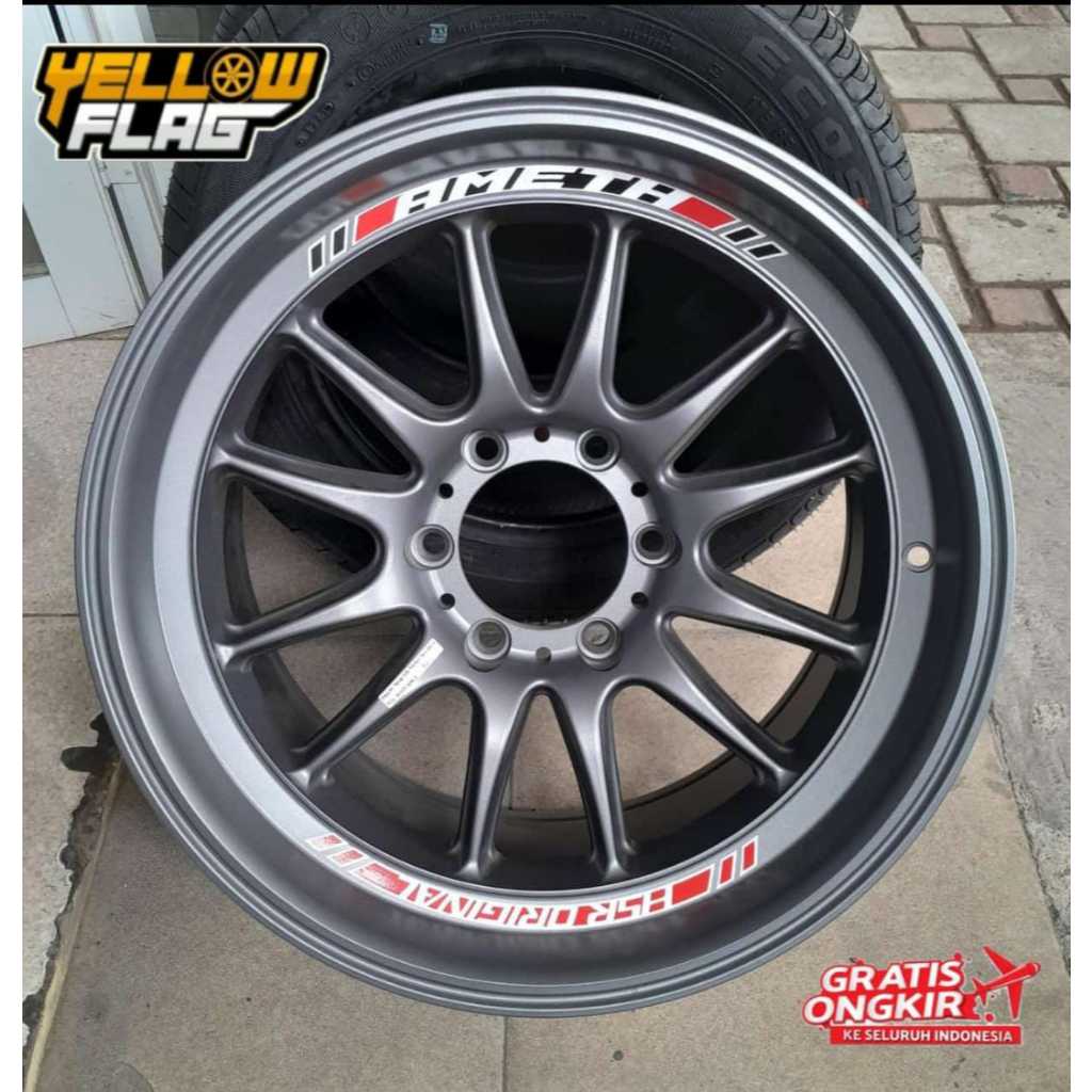 Jual REKOMENDASI VELG STRADA FORTUNER PAJERO RING 18 HSR AMETH R18X95 ...