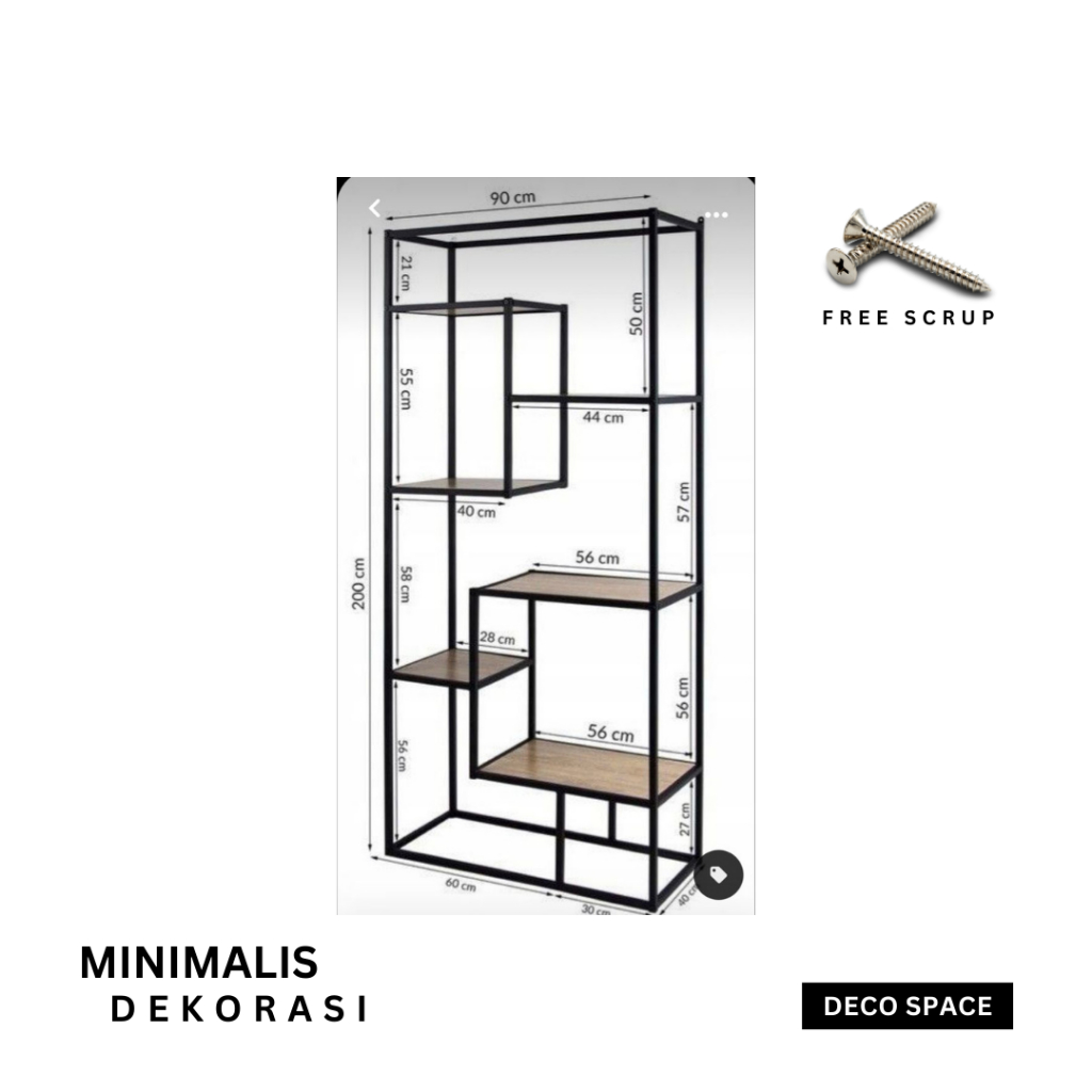 Jual Rak Besi Minimalis Modern / SEKAT RUANGAN – Solusi Dekorasi ...