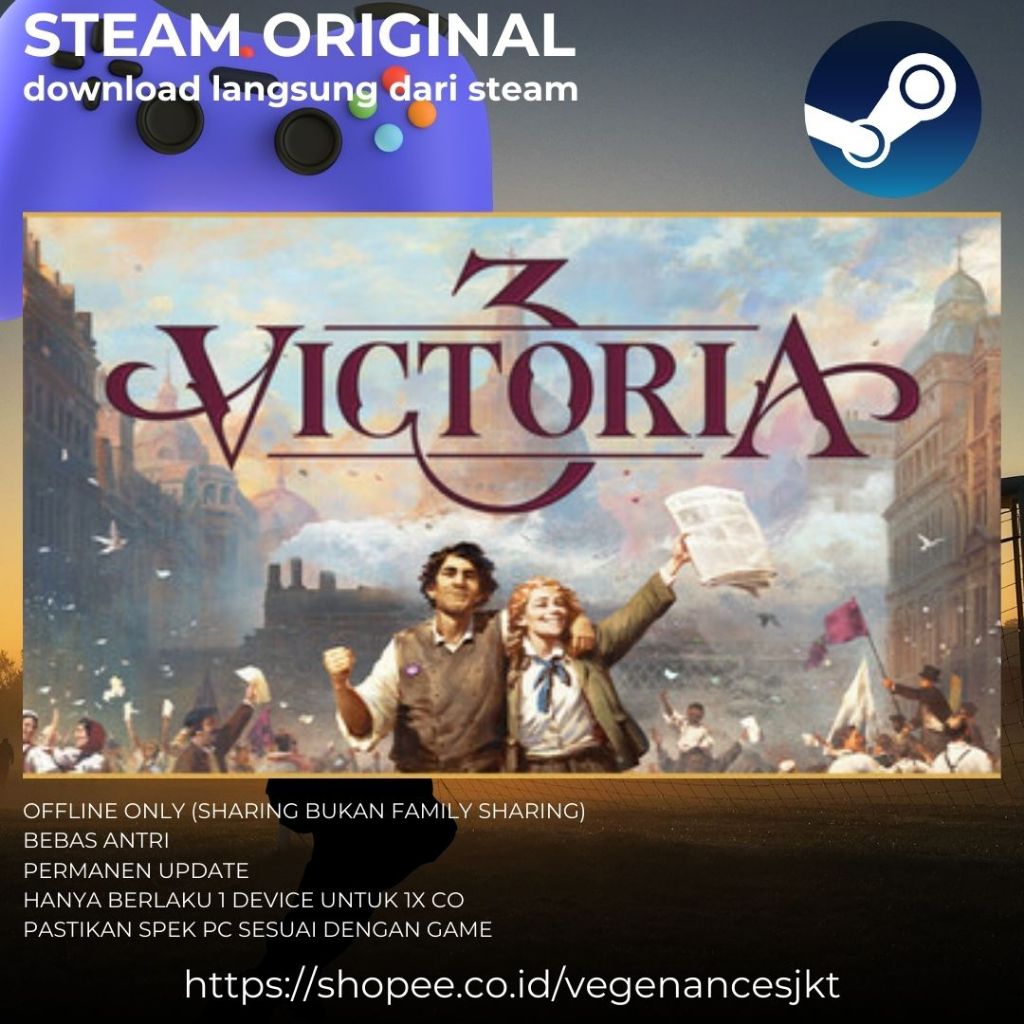 Jual Victoria 3 PC + mac Game Sharing Original + Latest Update | Shopee ...