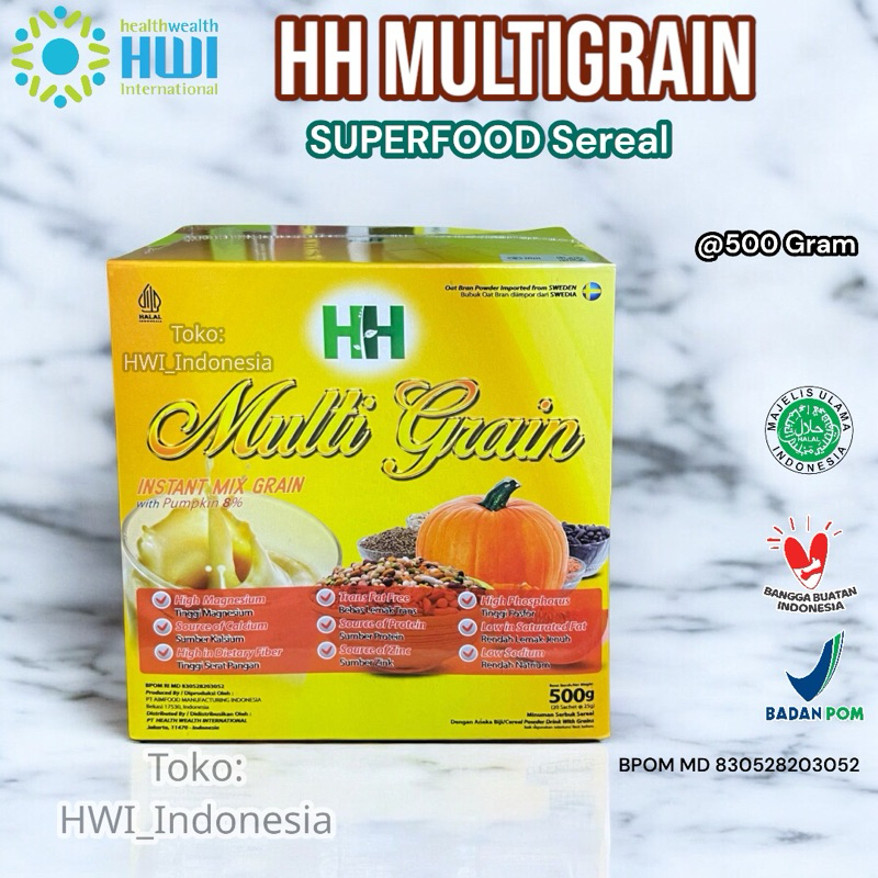 Jual HH Multigrain HWI Original 100% isi 20 Sachet Sereal Superfoof ...