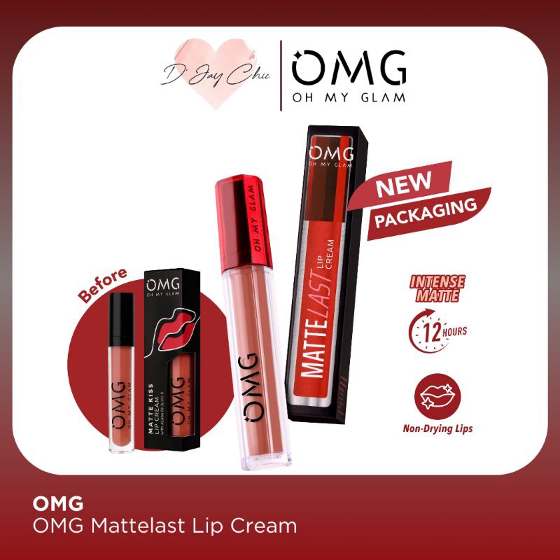 Jual Lipcream OMG Oh My Glam Mattelast 2.9 g - Lip Cream Matte Dengan ...