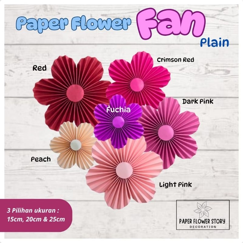 Jual Paper Flower Fan Bunga Kertas Kipas Dekorasi Backdrop Photo Booth ...