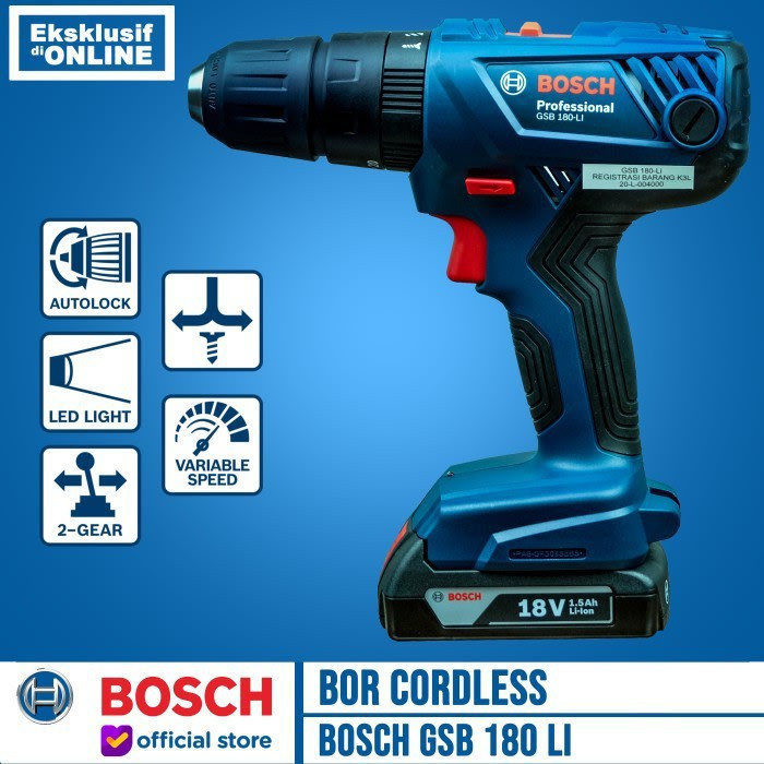 Jual MESIN BOR CAS BATERAI BOSCH TIPE GSB 800 LI IMPACT ORIGINAL ...