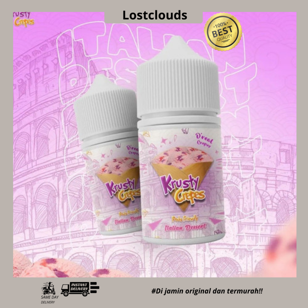 Jual Krusty Crepes Italian Dessert V2 Liquid Freebase 100% Ori | Shopee ...