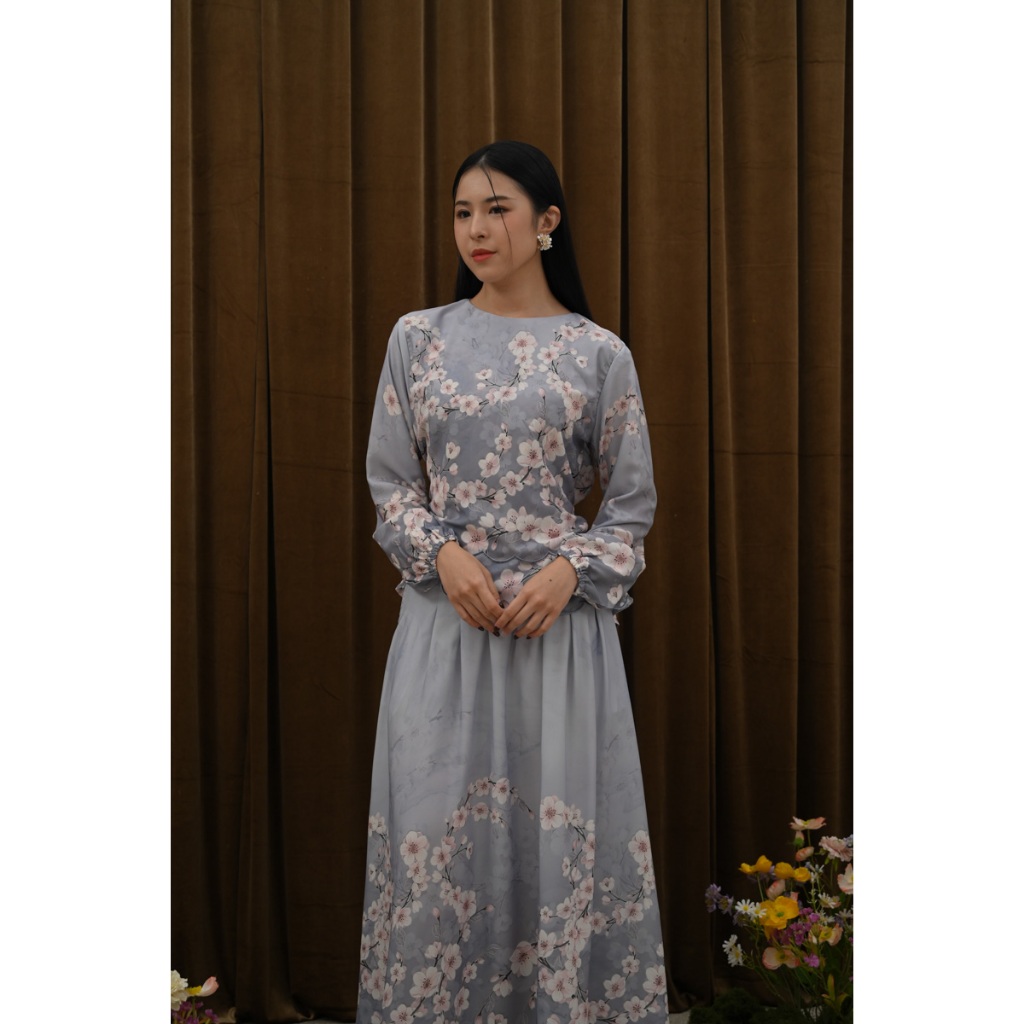Jual Shaybee - Arrasyi Sakura Oneset Malay Setelan Blouse Wanita dan ...