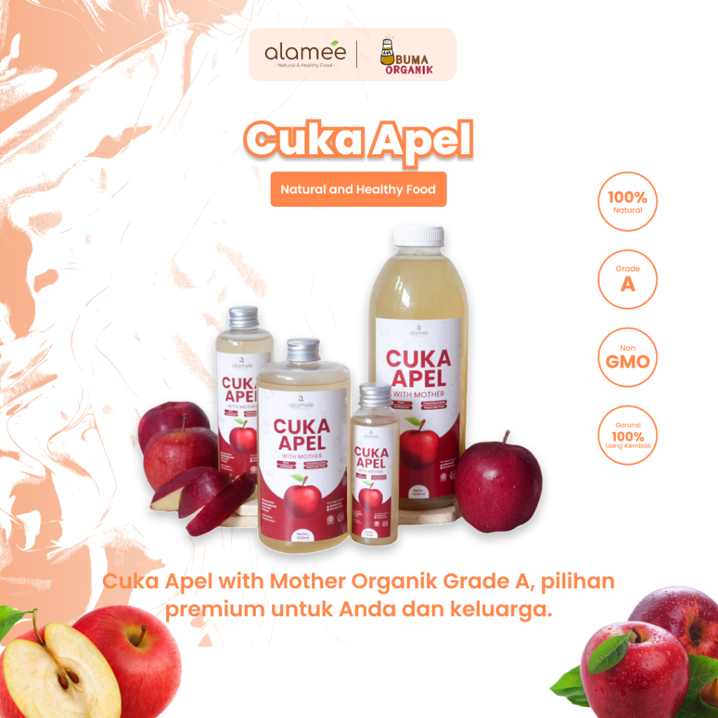 Jual Cuka Apel Original With Mother Organik Apple Cider Vinegar Diet ...