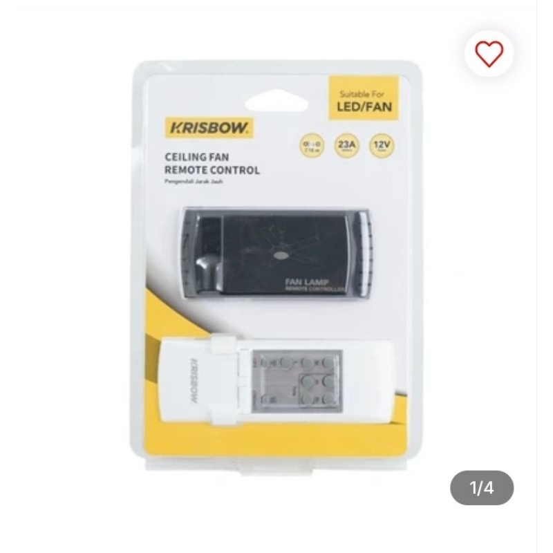 Jual Krisbow Remote Control Kipas Angin Plafon - Hitam/putih | Shopee ...