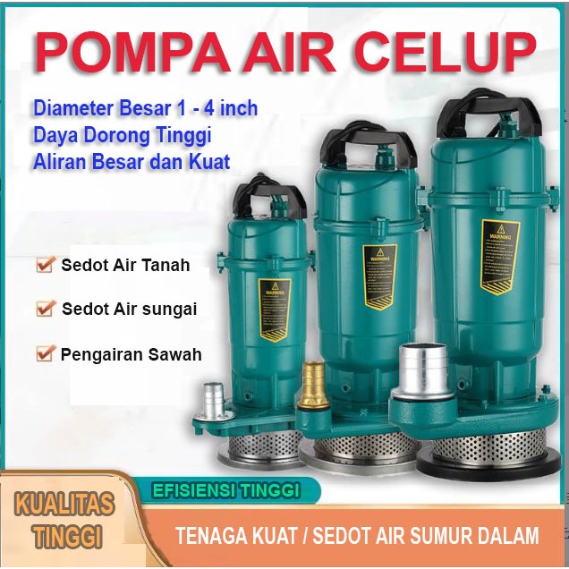 Jual Pompa Celup Submersible Sewage Pump Pompa Air Kotor Lumpur Air ...