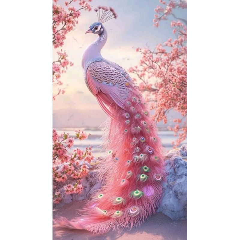 Jual poster cetak jumbo burung merak estetic hiasan dinding burung ...