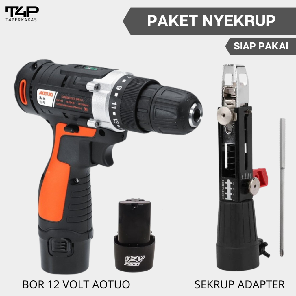 Jual Paket sekrup otomatis mesin bor dan adapter sekrup paket lengkap ...