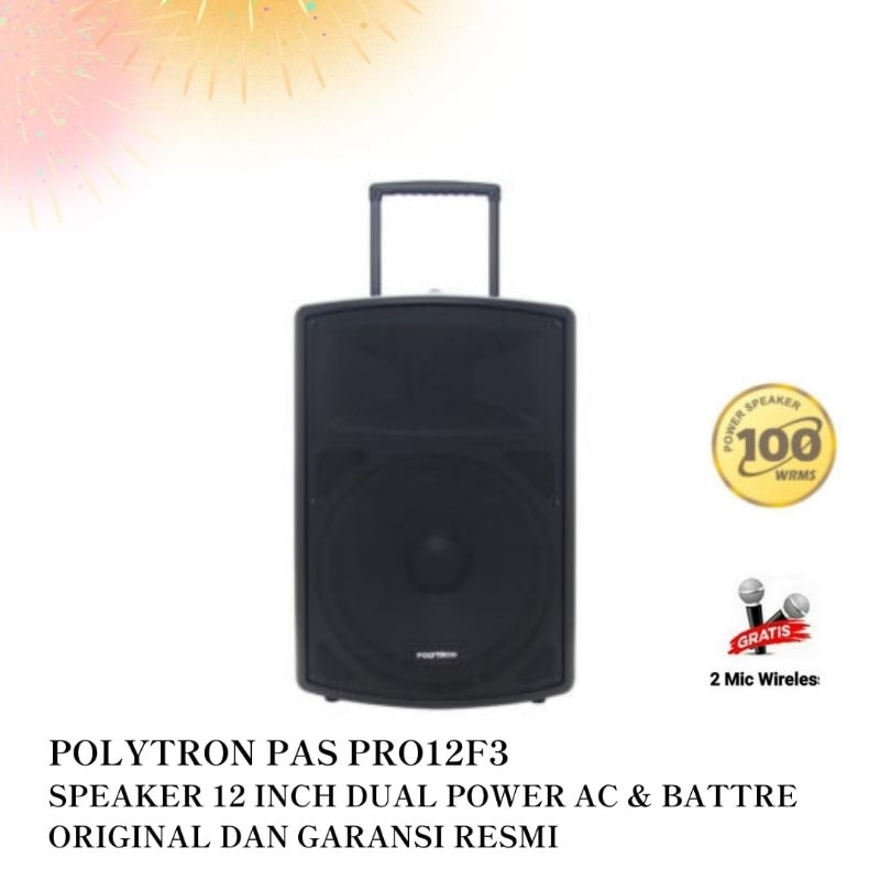 Jual POLYTRON PAS PRO12F3 Speaker 12 inch Speaker bluetooth Speaker ...