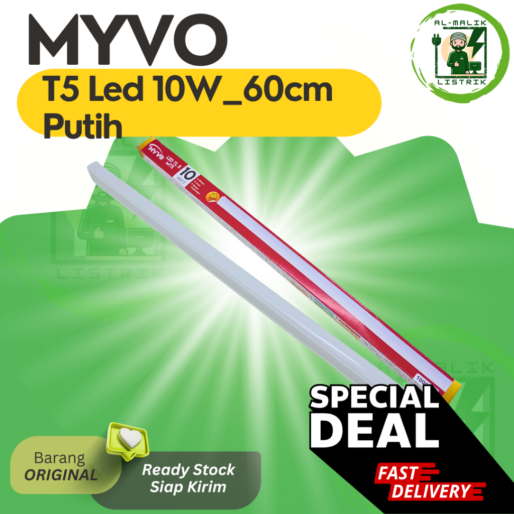 Jual Lampu TL5 Led 10W/60cm Kuning Lampu T5 LED 60cm/10W Warna Putih ...