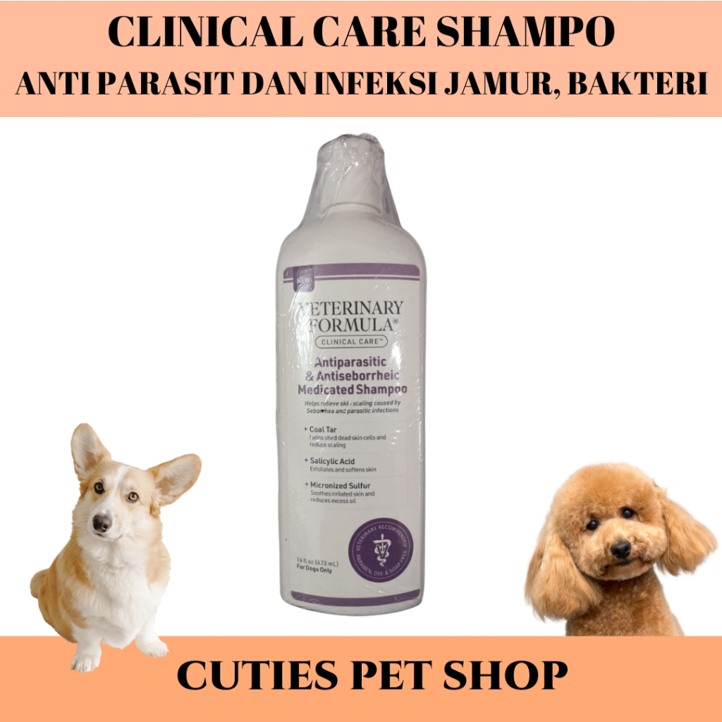 Jual SHAMPO ANJING VETERINARY FORMULA ANTIPARASITIC & ANTISEBORRHEIC ...