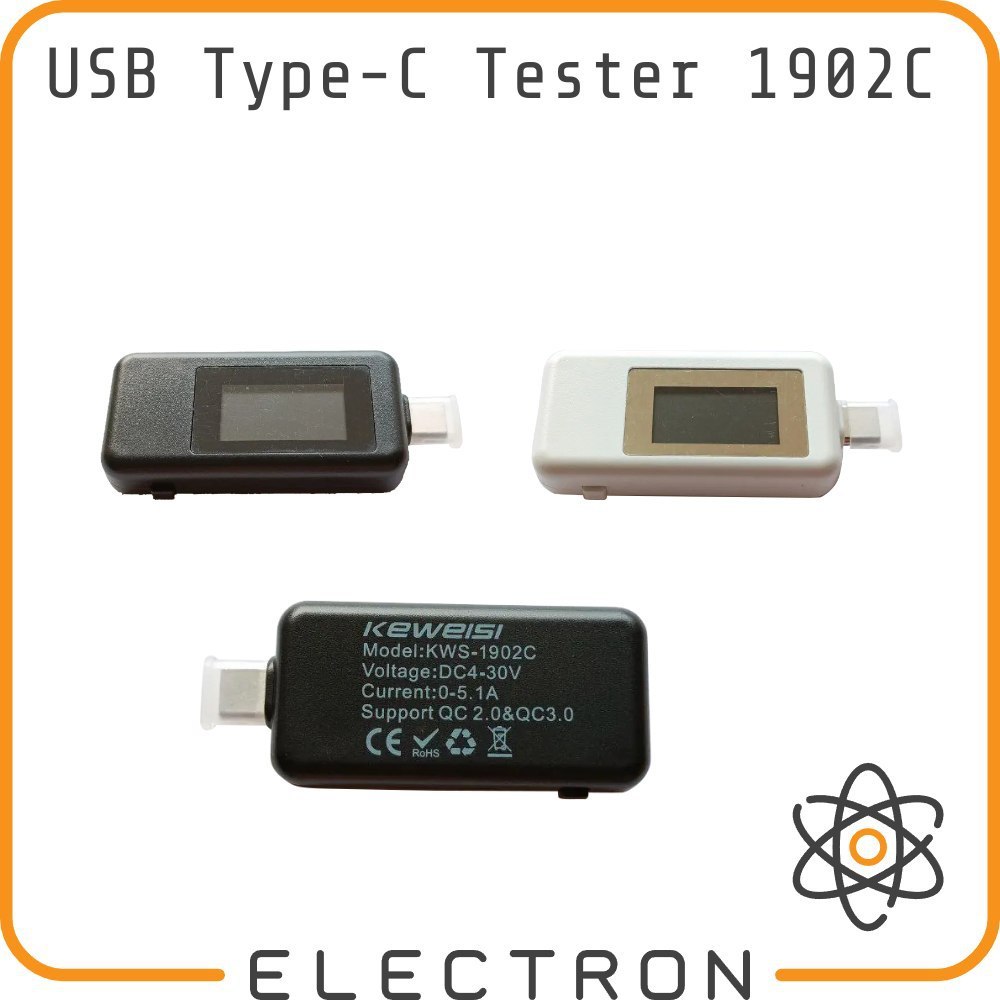Jual USB Type-C Tester Multi Meter USB-C Type-C Tester Daya Dua Arah ...