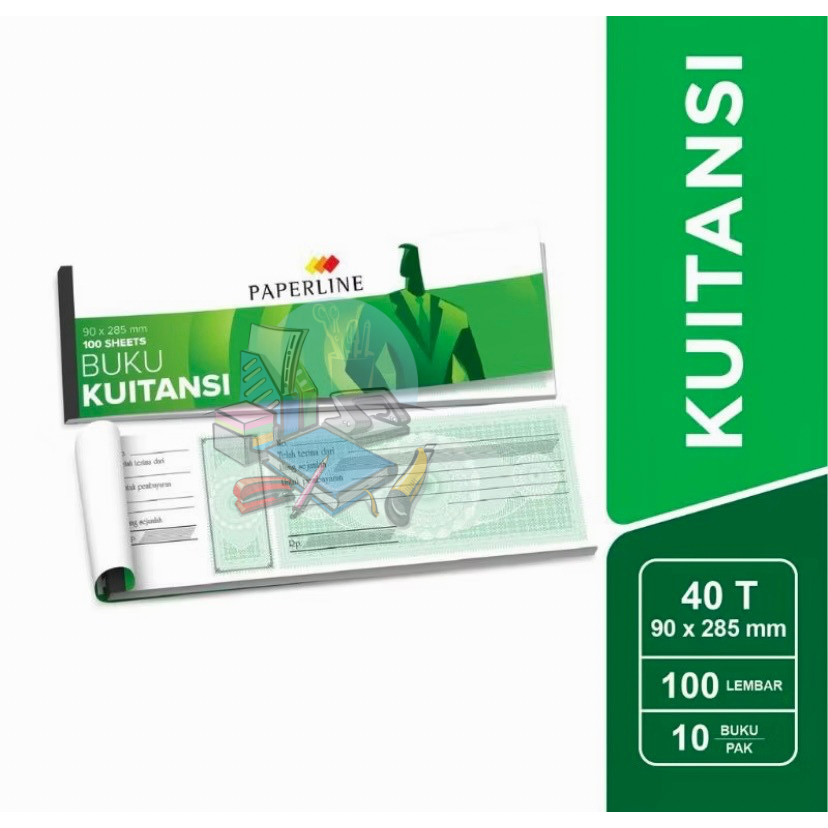 Jual [1 PC] Buku Kwitansi Ukuran Sedang 40T Paperline Sedang Isi 40 Lembar PPL-KT 40T | Shopee ...