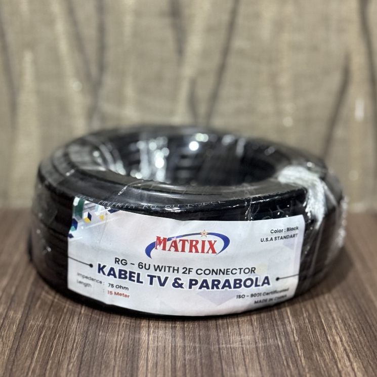 Jual Kabel Tv / Kabel Parabola Matrix RG-6U 15 Meter | Shopee Indonesia