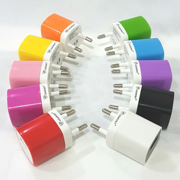 Jual Adaptor USB Candy COMFORT 1A Batok Charger USB COMFORT 1000mAh ...