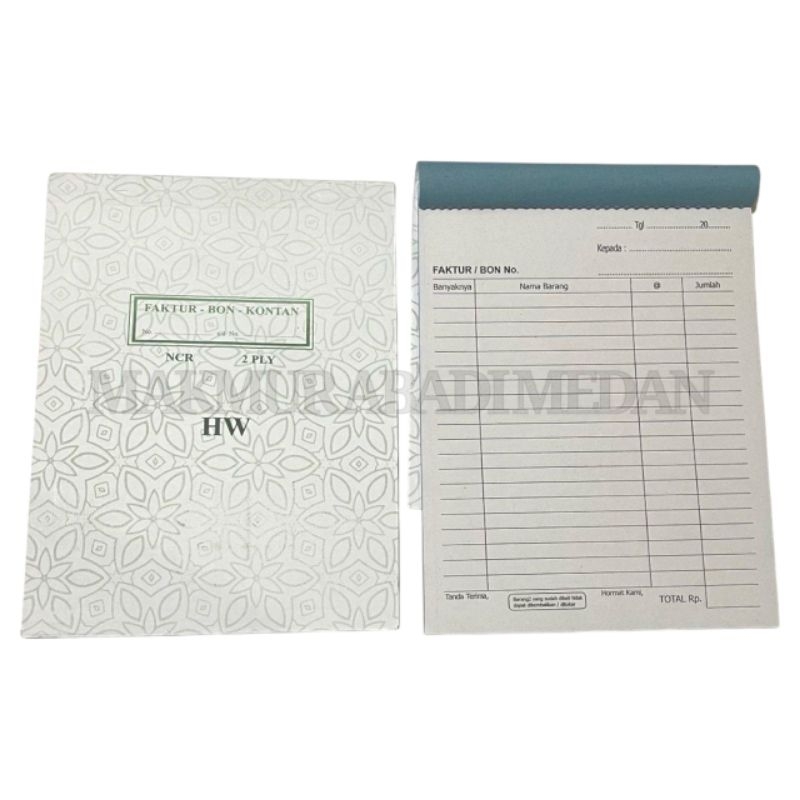 Jual (1Pcs) Bon Faktur Rangkap 2 Ply 3 Ply Besar HW Buku Nota Faktur Bon Kontan Tegak | Shopee ...