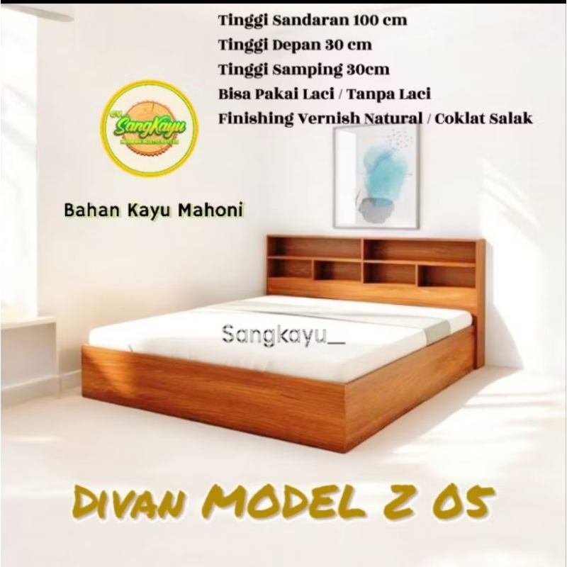 Jual DIVAN LACI KAYU KIRIM LUAR JAWA MODEL Z 05 DIVAN MINIMALIS DIPAN ...