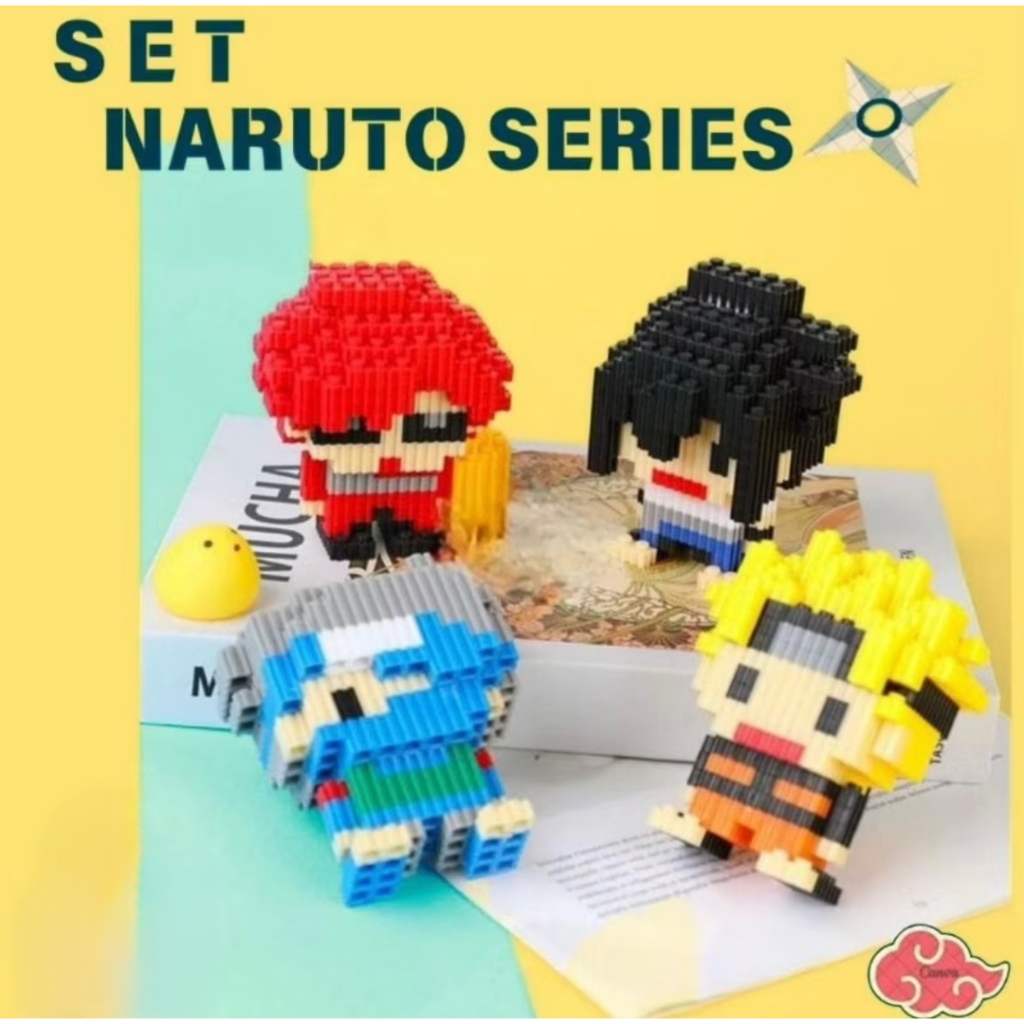 Jual SMU - Mainan Nano Blocks MINI Series Anime X Naruto, Blok Susun ...