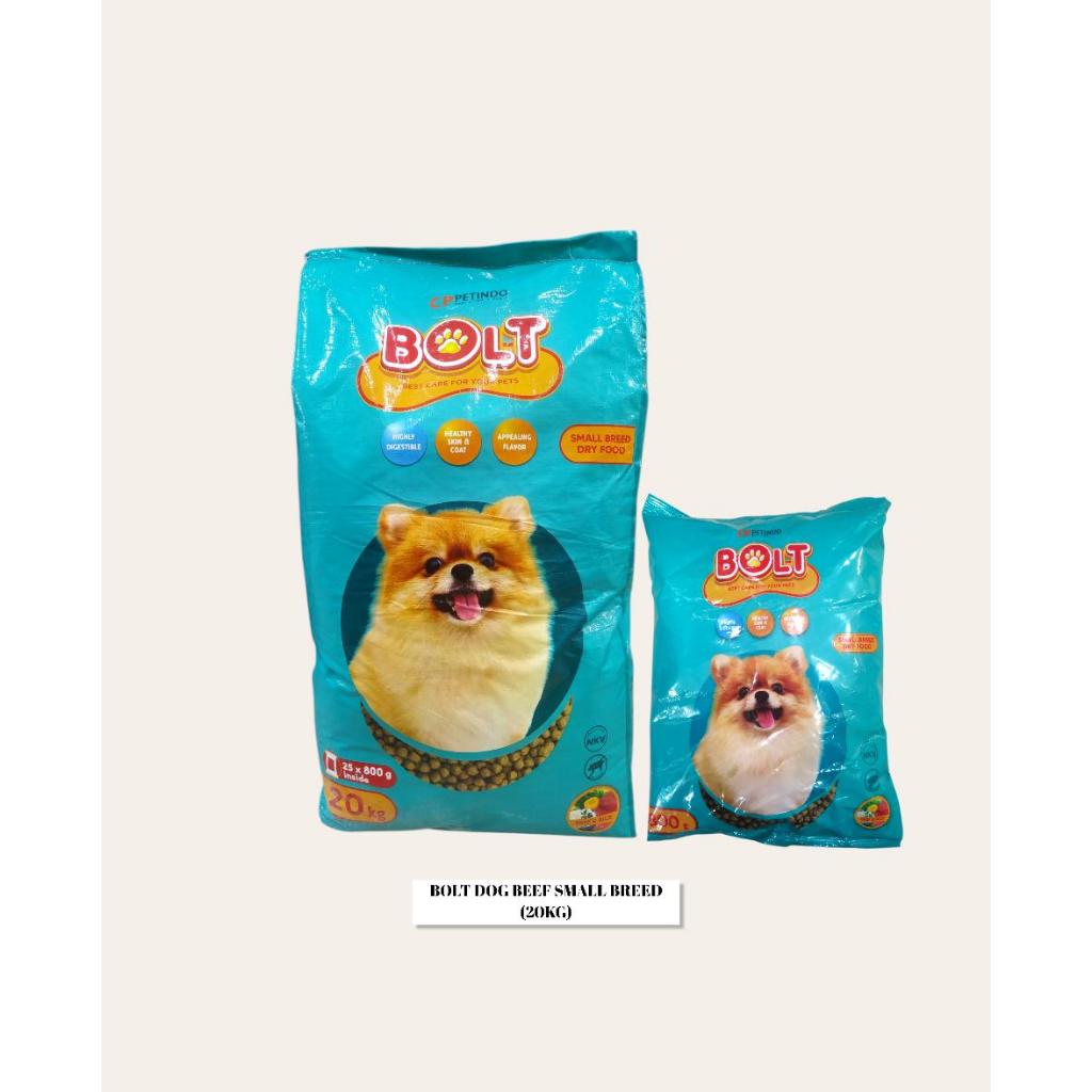 Jual BARU - BOLT DOG BEEF SMALL BREED 800GR | Shopee Indonesia