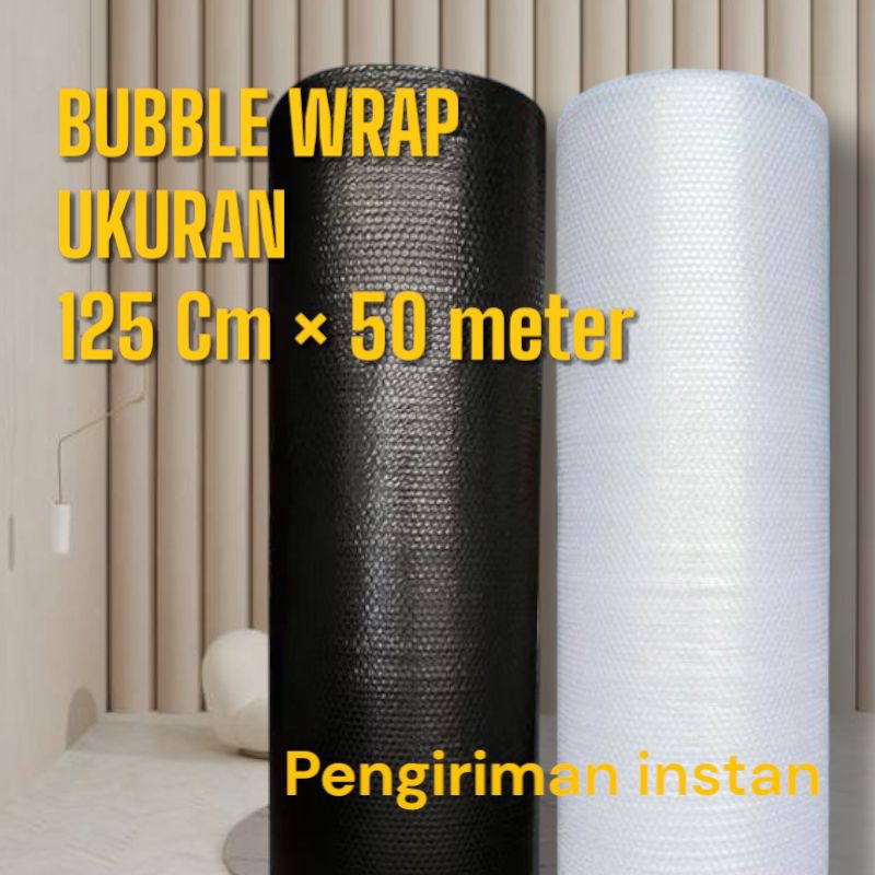 Jual BUBBLE WRAP UKURAN SATU ROLL 125 CM × 50 METER UNTUK PACKING ...