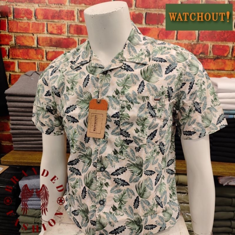 Jual WATCHOUT CASUAL KEMEJA PRIA LENGAN PENDEK WS513860811 GREEN ...