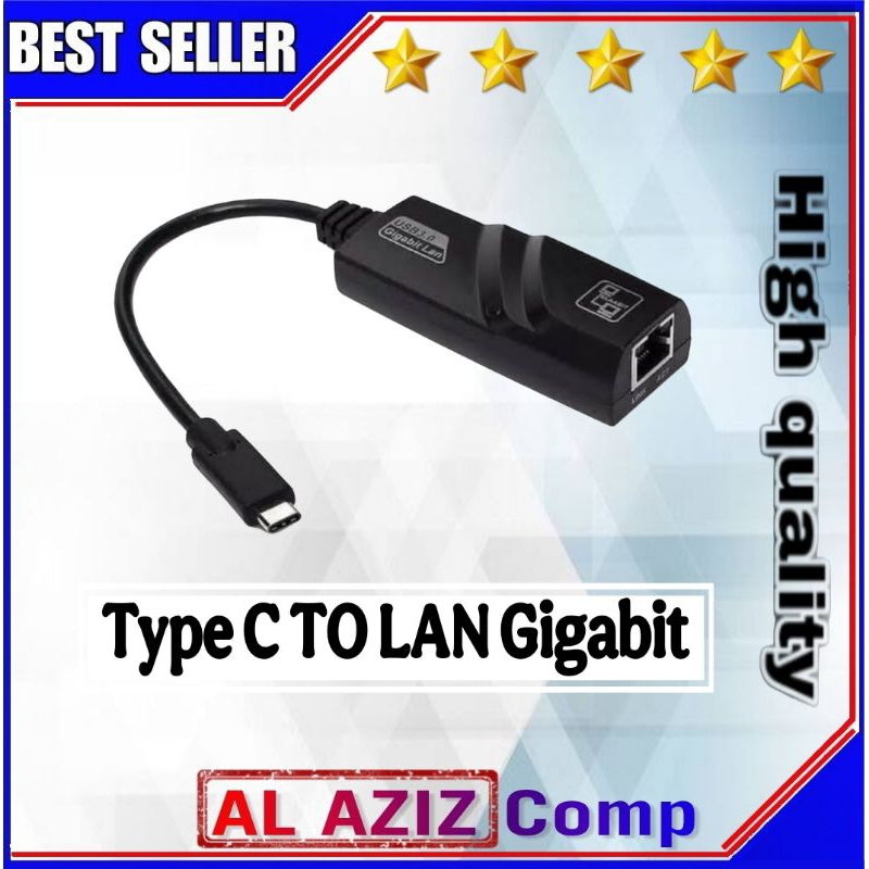 Jual USB Type C TO LAN Gigabit Ethernet LAN Network Adapter | Shopee ...