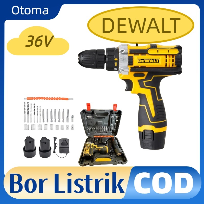 Jual Bor Dampak Nirkabel DEWALT 36V, Dengan 2 Baterai, Dapat Mengebor ...