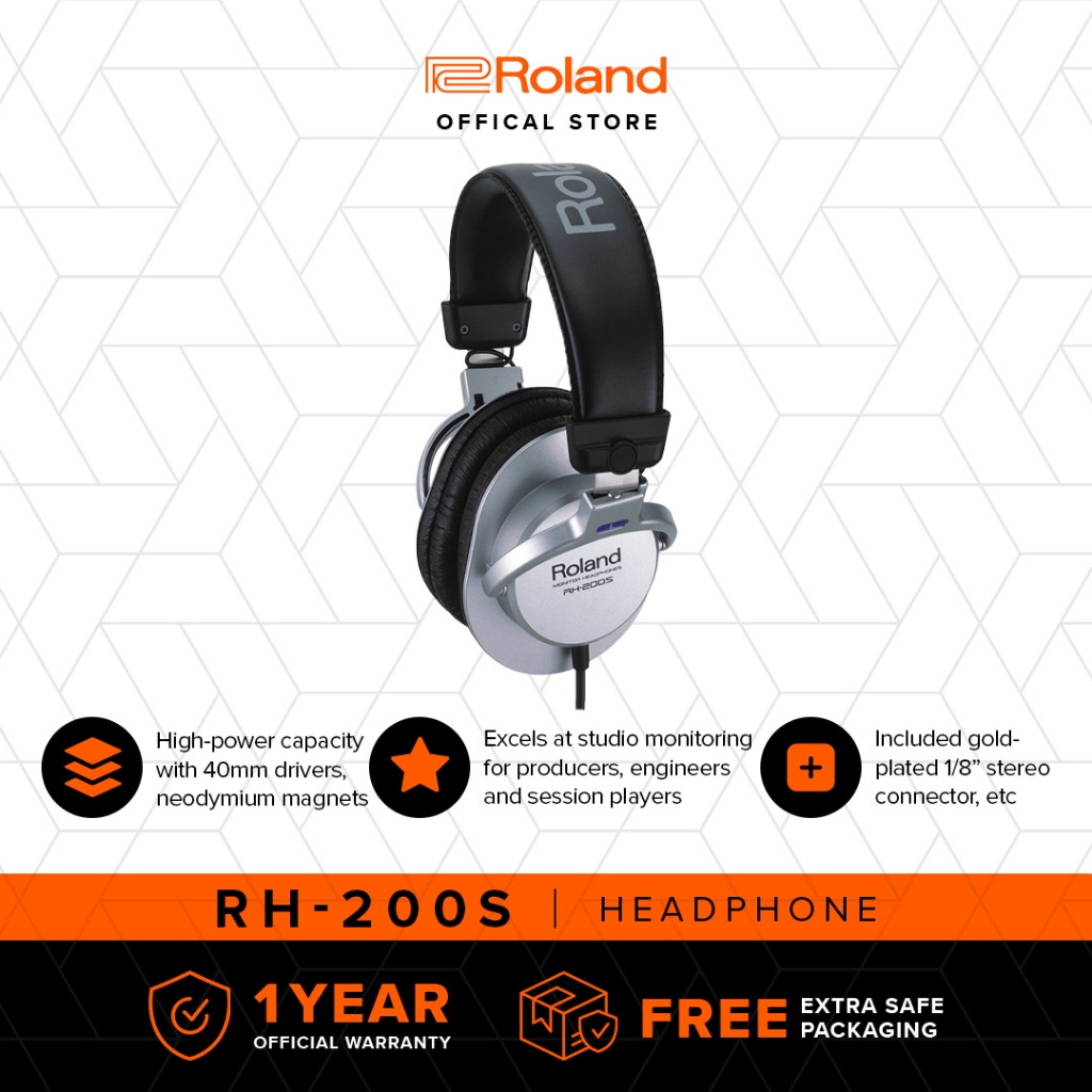 Jual Roland RH-200 Monitor Headphones (Silver) | Shopee Indonesia