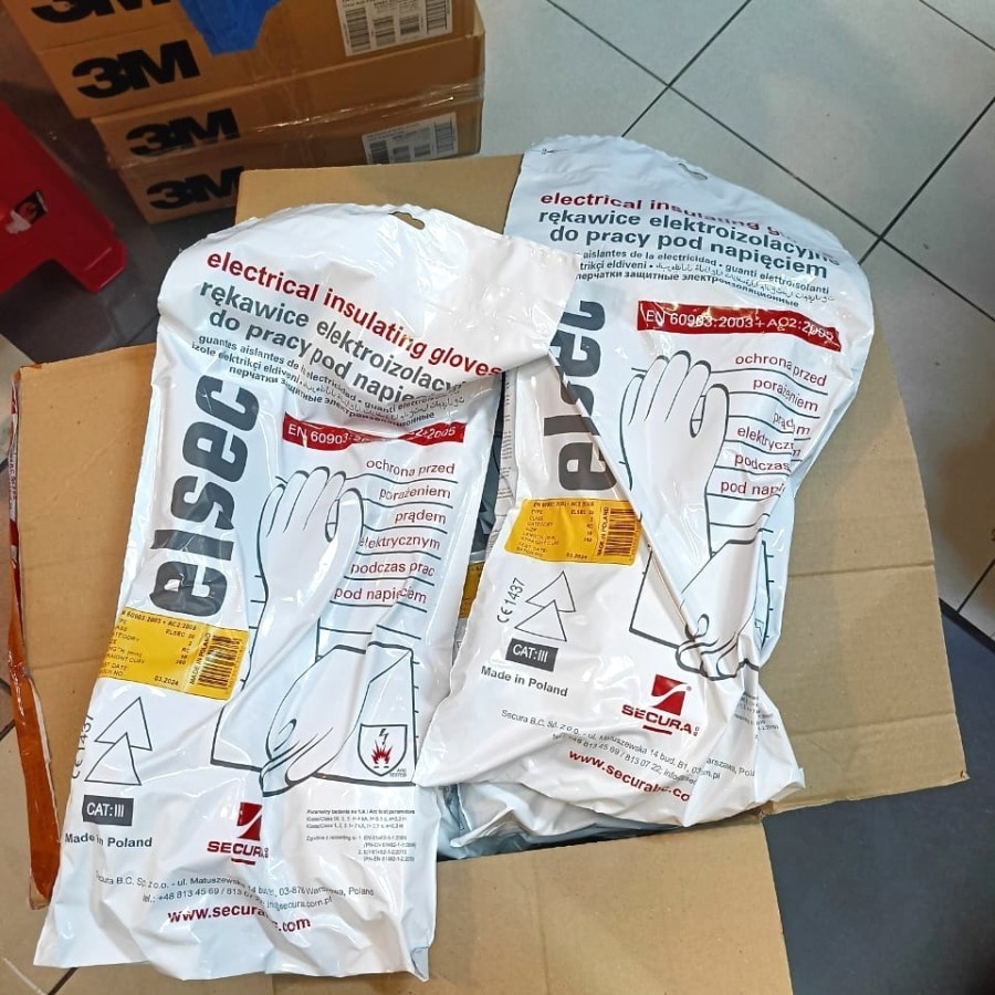Jual Sarung Tangan Listrik / ELSEC 20 KV / Electrical Glove Elsec ...