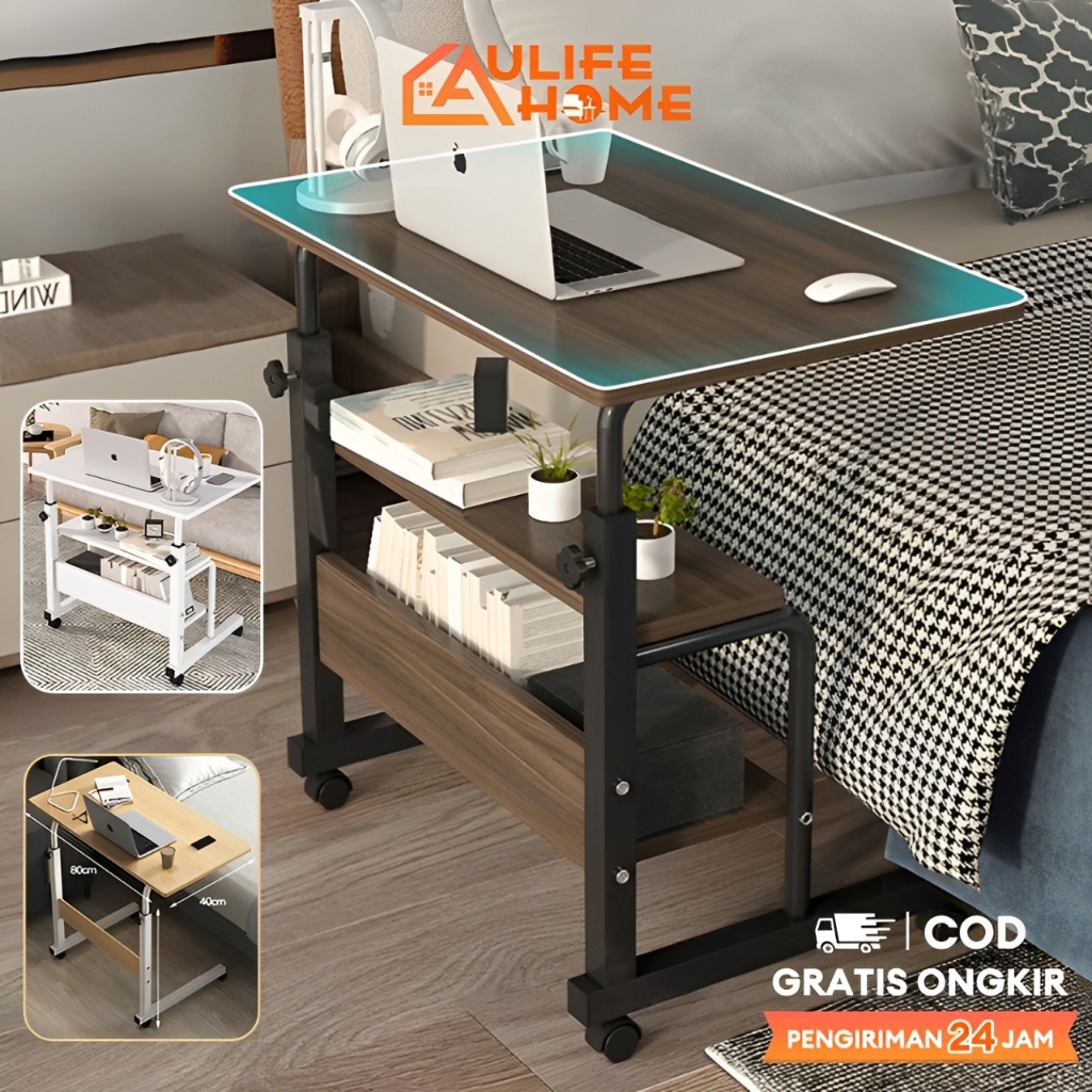 Jual Meja Laptop Roda Meja Belajar Portable Meja Laptop Adjustable Meja ...