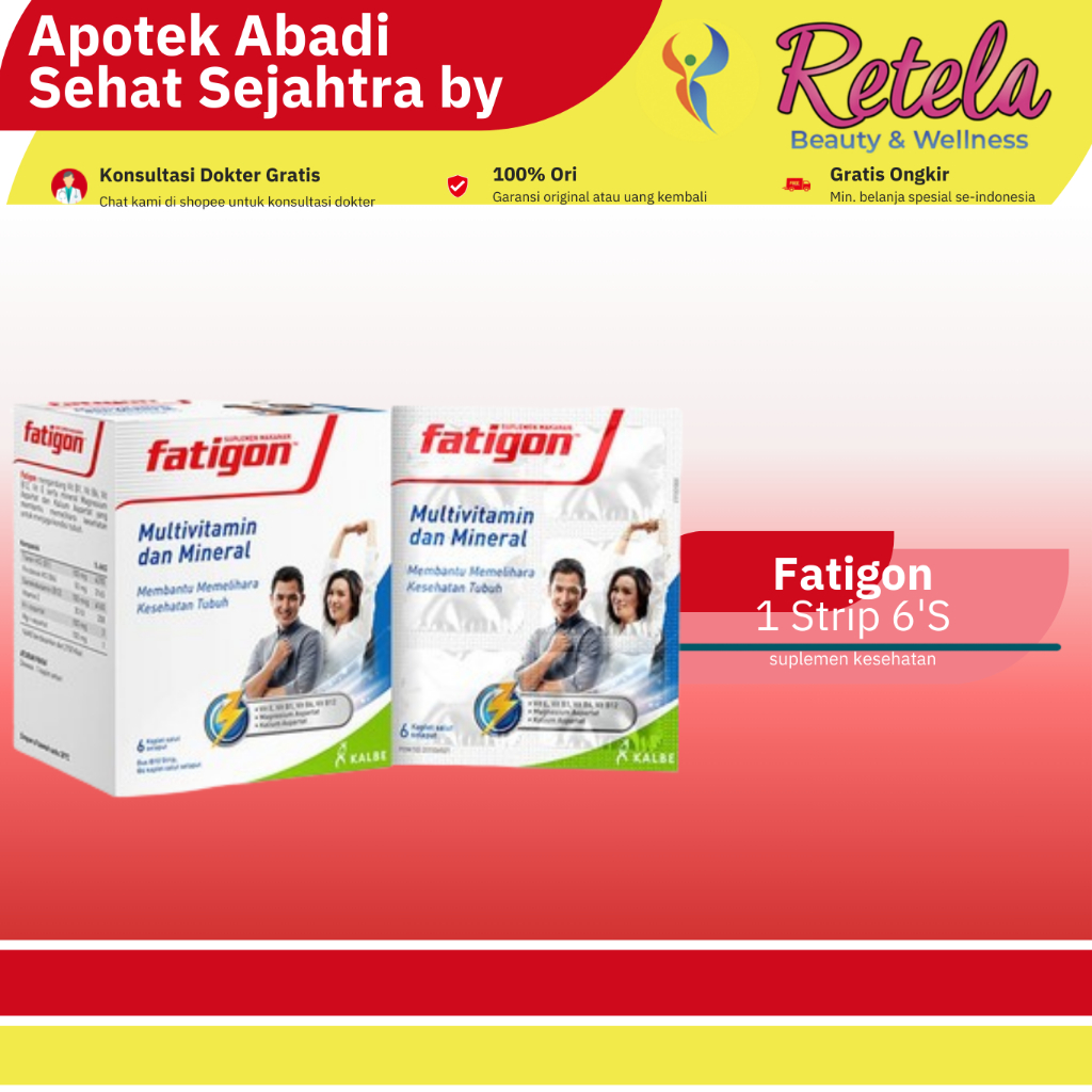 Jual FATIGON MULTIVIT 10STRIP@6KAP - Suplemen Kesehatan, Multivitamin ...