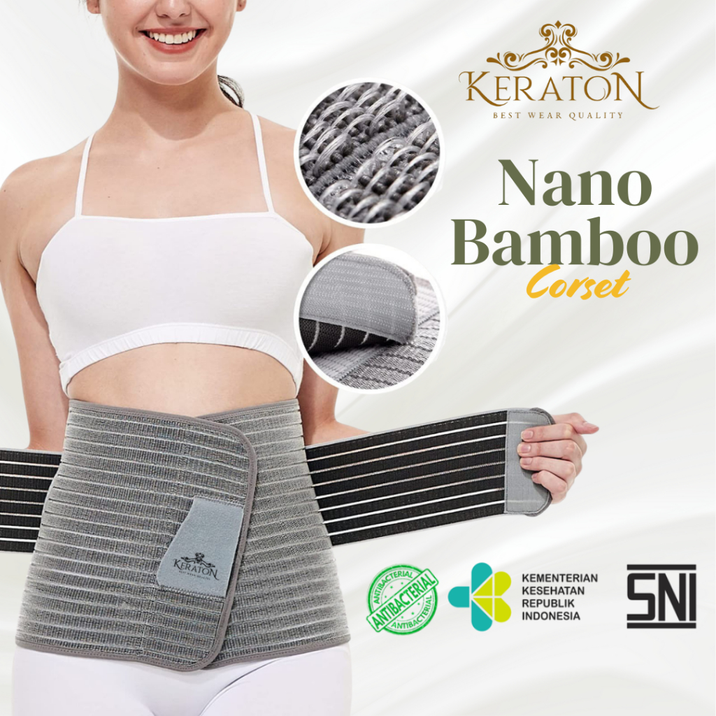 Jual KERATON Nano Bamboo Corset Premium Pelangsing dan Pengecil Perut ...