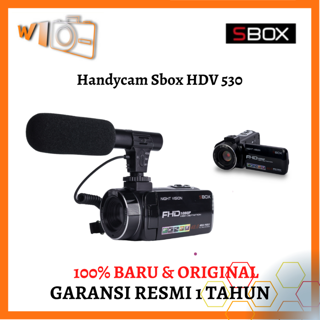 Jual HANDYCAM SBOX 24MP FULL HD WITH NIGHT SHOT AND MIC | Shopee Indonesia