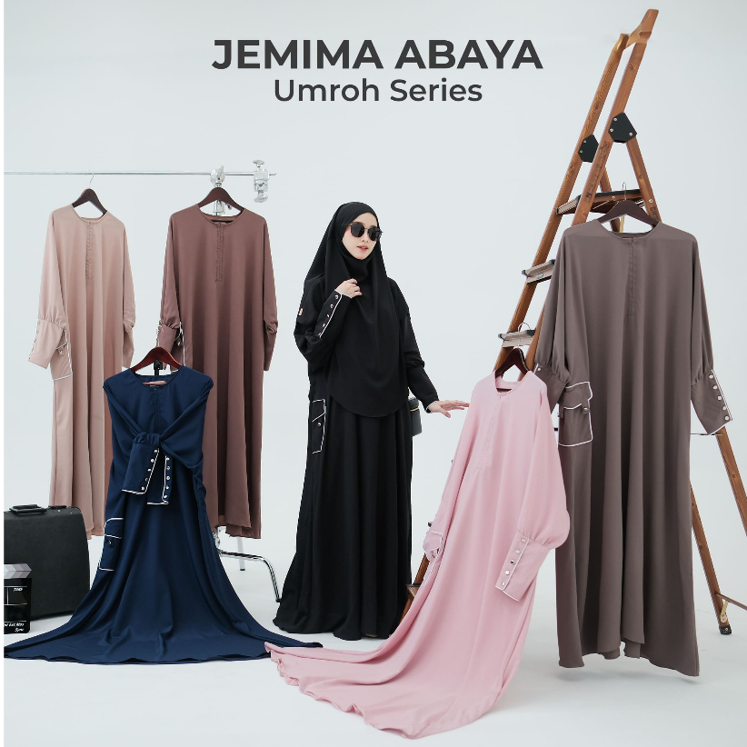 Jual ZAYRA HIJAB | JEMIMA ABAYA | Umroh Series Dress Gamis Abaya Umroh dan Haji Wanita Premium ...