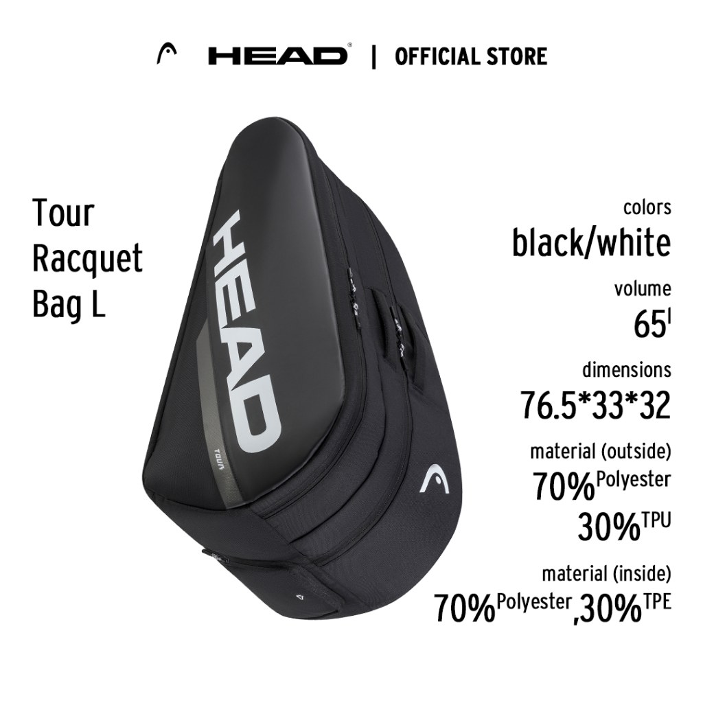 Jual HEAD Tour Racket Tennis Bag Black - Tas Tennis (Hitam) | Shopee ...