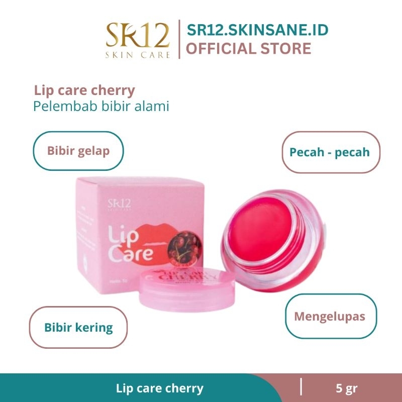 Jual SR12 Lip Care Cherry Pelembab & Pencerah Bibir Original 5 G - Lip Balm | Shopee Indonesia