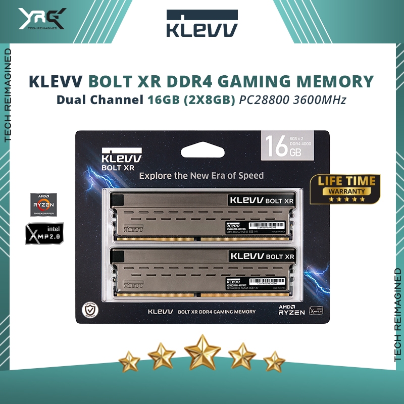 Jual KLEVV DDR4 BOLT XR PC28800 3600MHz 16GB (2X8GB) | Shopee Indonesia