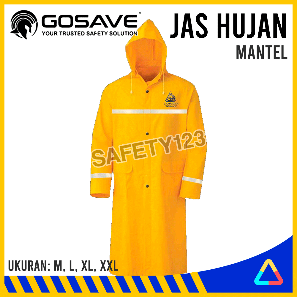 Jual GoSave Samudra Mantel Jas Hujan Kuning Safety Raincoat Proyek ...
