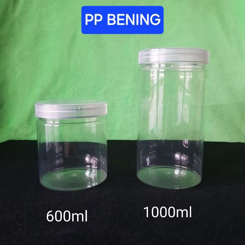 Jual Toples Tabung Cylinder 88mm Ukuran 400ml 500ml 600ml 800ml 1000ml lebih Tebal / Toples Jar ...