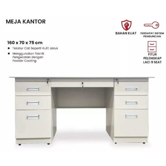 Jual Meja Kantor Besi - Meja Tulis - Meja Guru - Meja Kerja - Meja ...