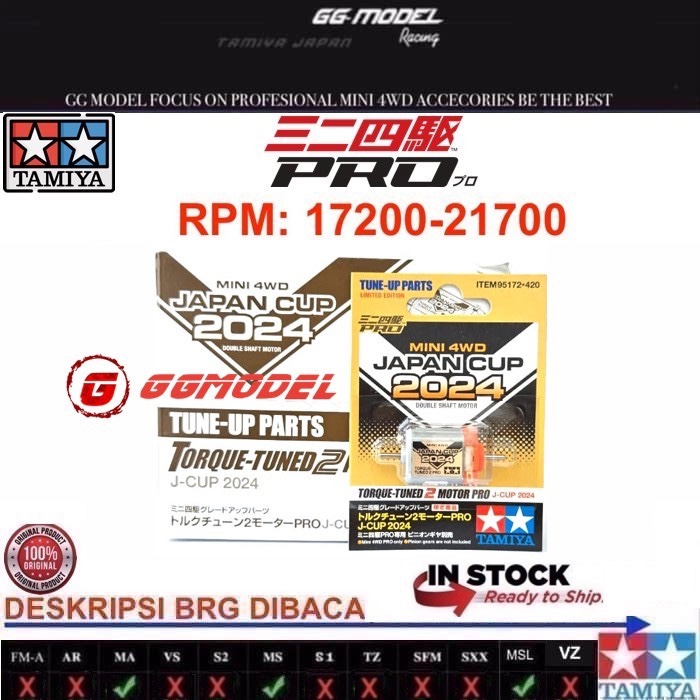 Jual TAMIYA 95172 TORQUE TUNED 2 MOTOR PRO J-CUP 2024 (12PCS/BOX ...