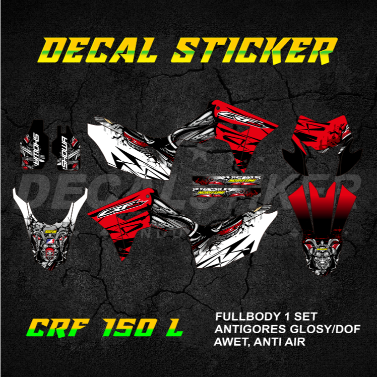 Jual DECAL STIKER CRF 150 L FULLBODY (011) DEKAL STICKER 2017 2018 2019 2020 2021 2022 2023 ...