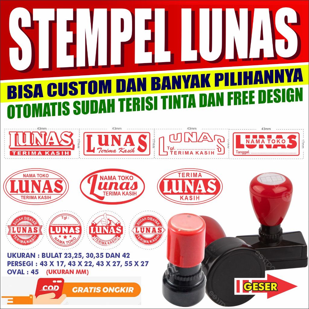 Jual Stempel | Stempel Lunas | Stempel Flash | Stempel Otomatis | stempel Custom | stempel Warna ...