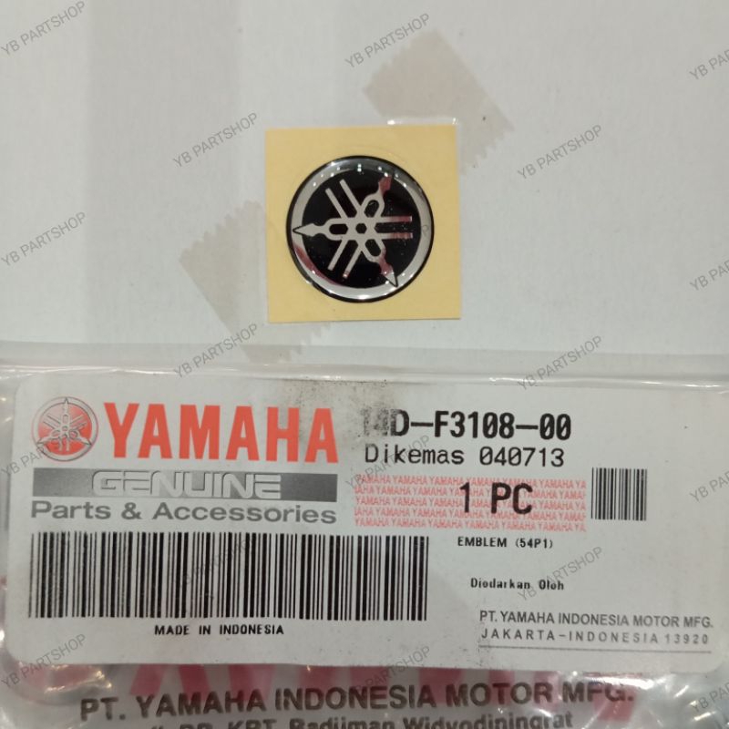 Jual EMBLEM (54P1) / STIKER EMBLEM LOGO YAMAHA KECIL ATAS SPEEDOMETER ...