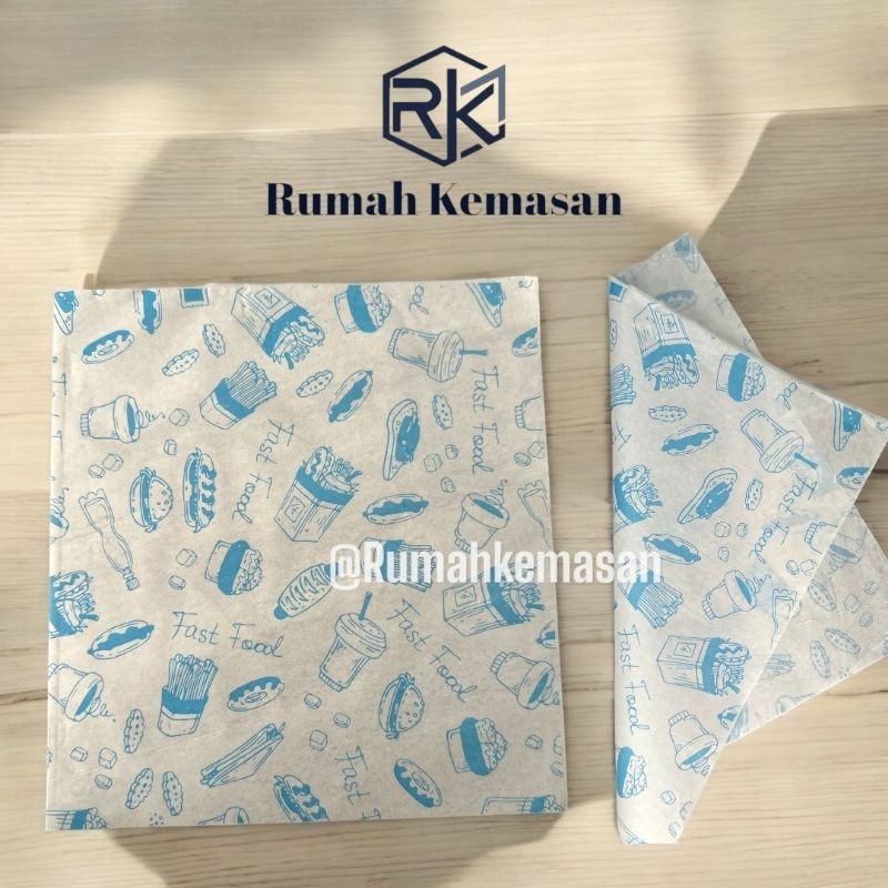 Jual [100 LEMBAR] MG PAPER MOTIF | KERTAS NASI KFC | Shopee Indonesia