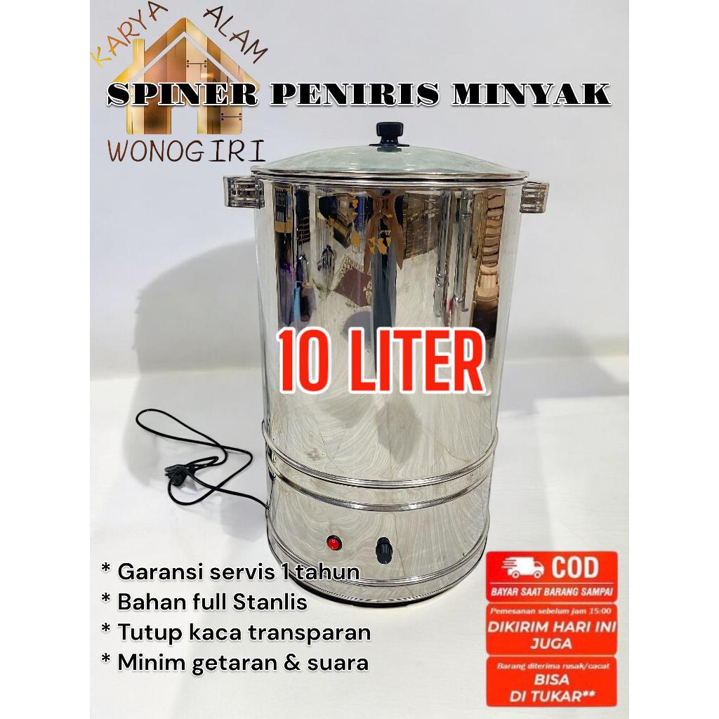 Jual Mesin Peniris Minyak Spinner Pengering Minyak Kapasitas 10 Liter ...
