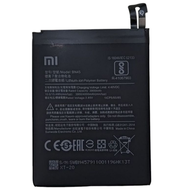 Jual BATERAI XIAOMI REDMI NOTE 5 / REDMI NOTE 5 PRO BN45 DOUBLE IC GOOD ...